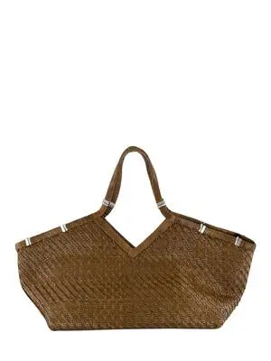 Benedetta Bruzziches Usha La Grandissima Buffalo Leather Bag - Brown