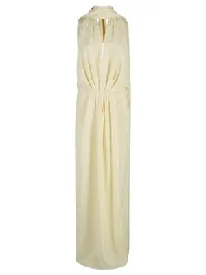 Johanna Ortiz Wildly Beautiful Ecru Halter Dress - Beige