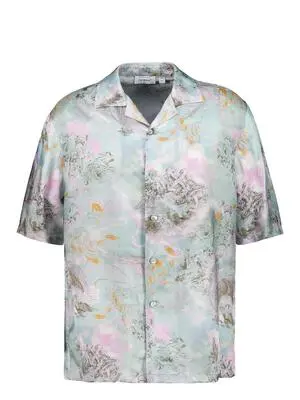 Off-White Light Printed Bowling Shirt - Multicolour
