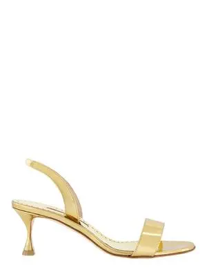 Manolo Blahnik Cupisanpla Slingback Sandals - Gold