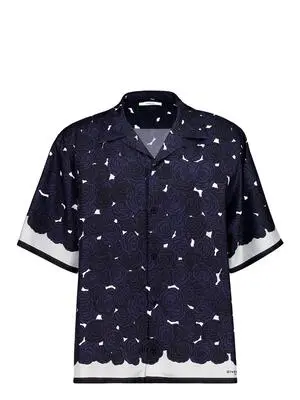 Givenchy Silk Floral Shirt - Blue
