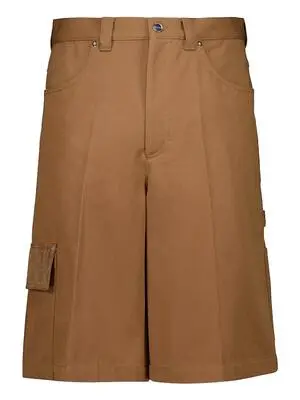 Gucci Cotton Canvas Cargo Shorts - Brown
