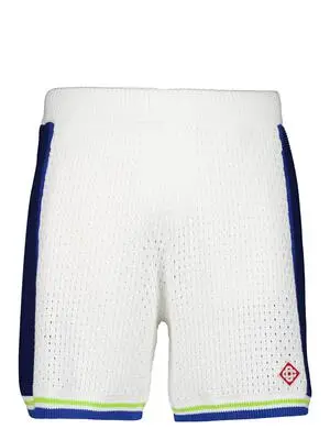 Casablanca Crochet Cotton Shorts White