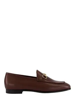 Gucci Jordaan Leather Loafer Brown