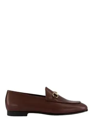 Gucci Jordaan Leather Loafer Brown