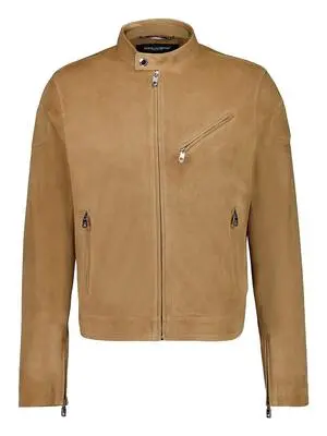 Dolce & Gabbana Lambskin Leather Jacket - Beige