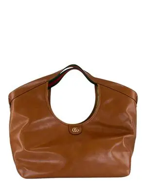 Gucci Giglio Large Tote Bag - Brown