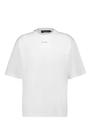 Dolce & Gabbana Oversized Cotton T-shirt With Print - White