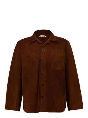 BODE Suede Overshirt - Brown