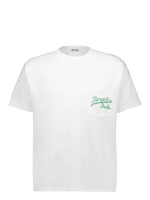 BODE Beaded Geneva Pocket T-shirt - Cream