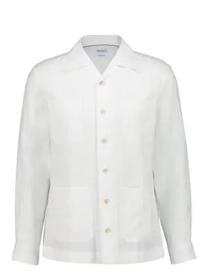 Brunello Cucinelli Long-sleeve Cotton Shirt - White