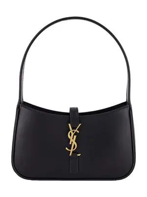 Saint Laurent Mini Le 5 À 7 Leather Bag - Black