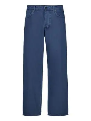 Stone Island Indigo Cotton Trousers - Blue