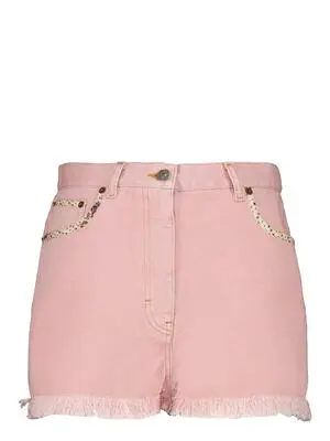 Valentino Garavani Casual Fit Denim Shorts - Pink