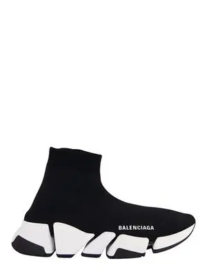 Balenciaga Speed 2.0 Knit Sneakers - Black