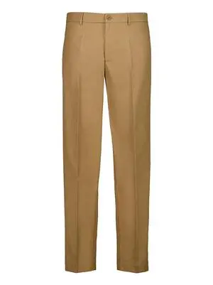 Moncler Technical Cotton Blend Trousers Beige