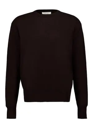 LEMAIRE Wool And Cashmere Crewneck Sweater - Brown