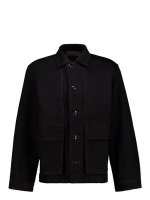 LEMAIRE Boxy Cotton Jacket - Black