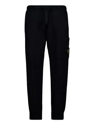 Stone Island Cotton Joggers - Black