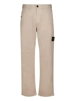 Stone Island Cotton Trousers - Beige