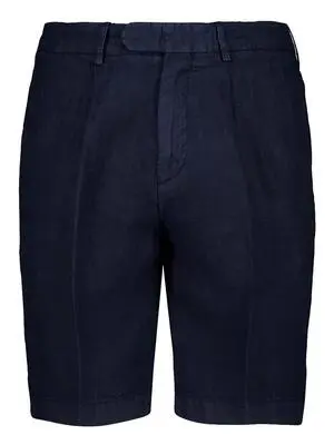 Boglioli Linen Tailored Shorts - Blue