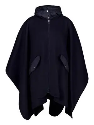Moncler Wool Cape - Blue