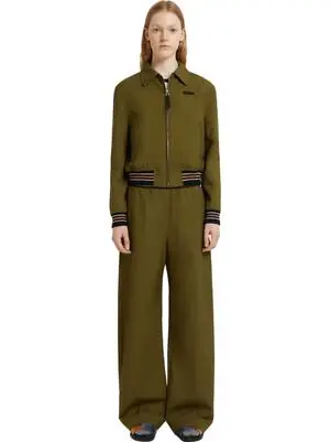 Marni Wool Bomber Jacket - Green