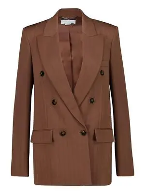 Stella McCartney Sienna Oversized Blazer - Brown