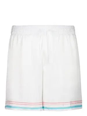 Casablanca Dance Joy Silk Shorts - White