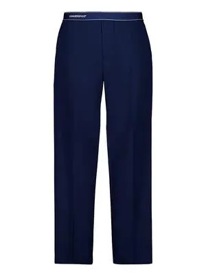 Casablanca Sports Trousers In Virgin Wool - Blue