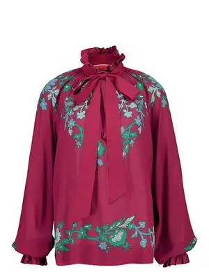 La DoubleJ Regalia Placée Cerere Blouse - Red