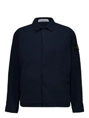 Stone Island Light Compact Touch Poly-tc Coach Jacket - Blue