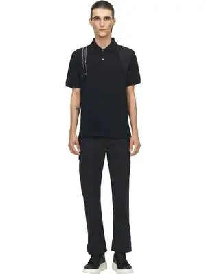 Alexander McQueen Cotton Gabardine Cargo Trousers - Black