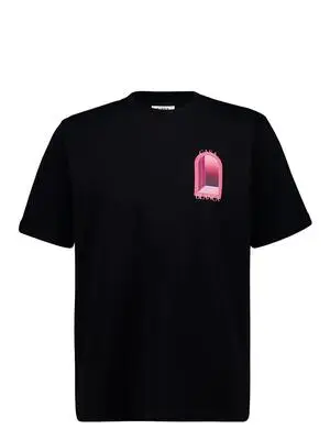 Casablanca Black Arches Organic Cotton T-Shirt Multicolour