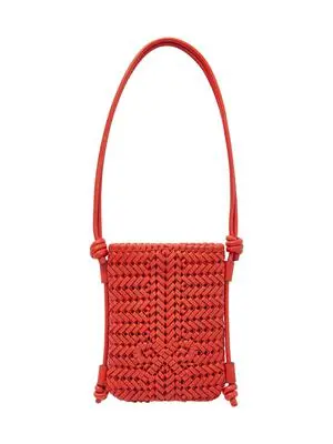 ANYA HINDMARCH Neeson Woven Leather Shoulder Bag