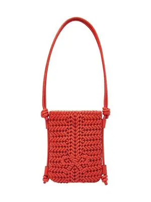 ANYA HINDMARCH Neeson Woven Leather Shoulder Bag