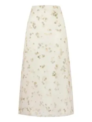 Altuzarra Linnie Printed Maxi Skirt - Ivory