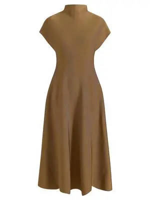 Khaite Lyra Dress - Carob