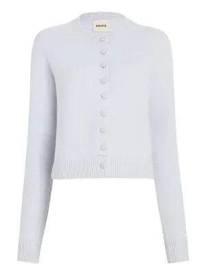 Khaite Everheart Cashmere Cardigan - Ice Blue
