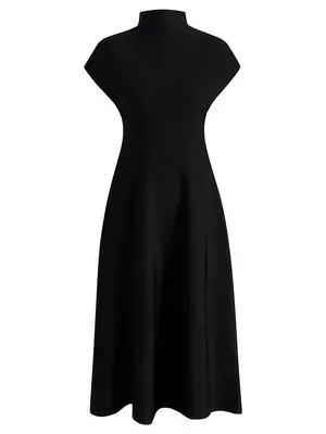 Khaite Lyra Knit Midi Dress - Black