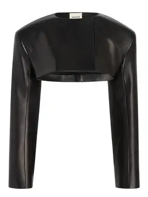 Khaite Fenla Leather Jacket - Black