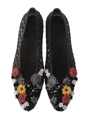 HEAVENLY JELLY Dahria Embellished Jelly Shoes - Black