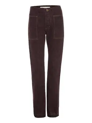 RÙADH The Bèbè Cotton Jeans - Brown
