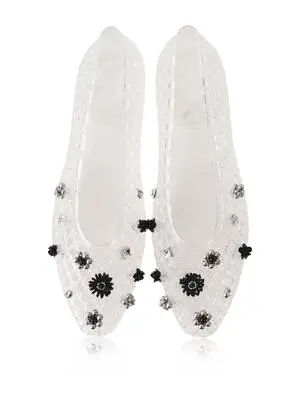 HEAVENLY JELLY Glint Embellished Jelly Shoes - Clear