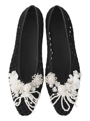 HEAVENLY JELLY Burst Embellished Jelly Shoes - Black