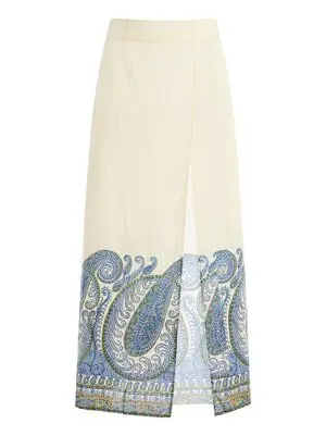 BOTEH Arcadia Paisley Maxi Skirt - Blue