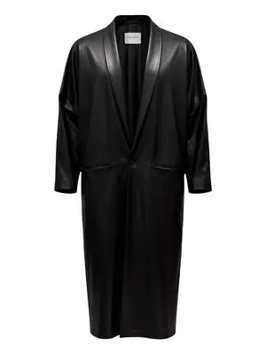 SALON 1884 Kruger Maxi Leather Coat - Black
