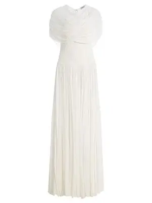 SIMKHAI Nancie Draped Jersey Midi Dress