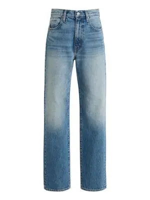 SLVRLAKE London Rigid High-rise Straight-leg Jeans - Light Wash