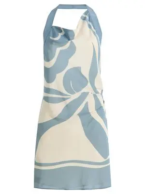 SIR. Lilou Mini Halter Dress - Blue